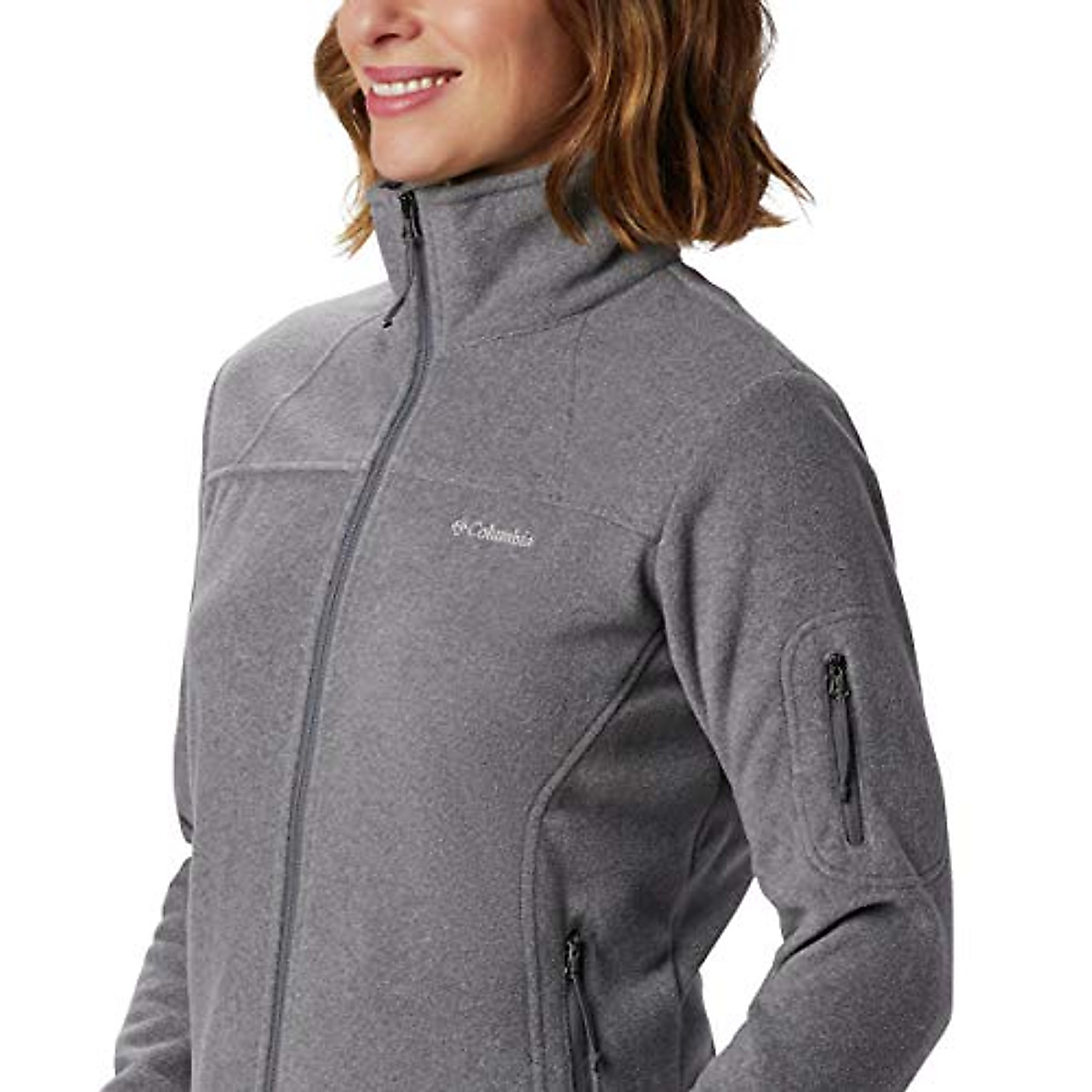 Columbia Women's Fast Trek II Jacket, City Grey Heather, Large