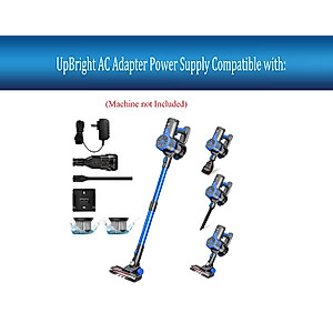 UpBright 26V AC/DC Adapter Compatible with EIOEIR E20 Pro E20Pro HC-20G HC20G 22.2V 2200mAh 22.2VDC Lithium ion Battery 200W 4 in 1 Lightweight Cordless Stick Vacuum Cleaner 26VDC Power Supply Charger