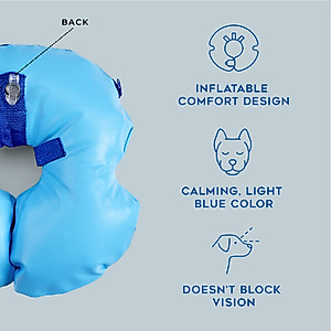 Dogswell Remedy + Recovery Dog First Aid, Inflatable Collar, Large