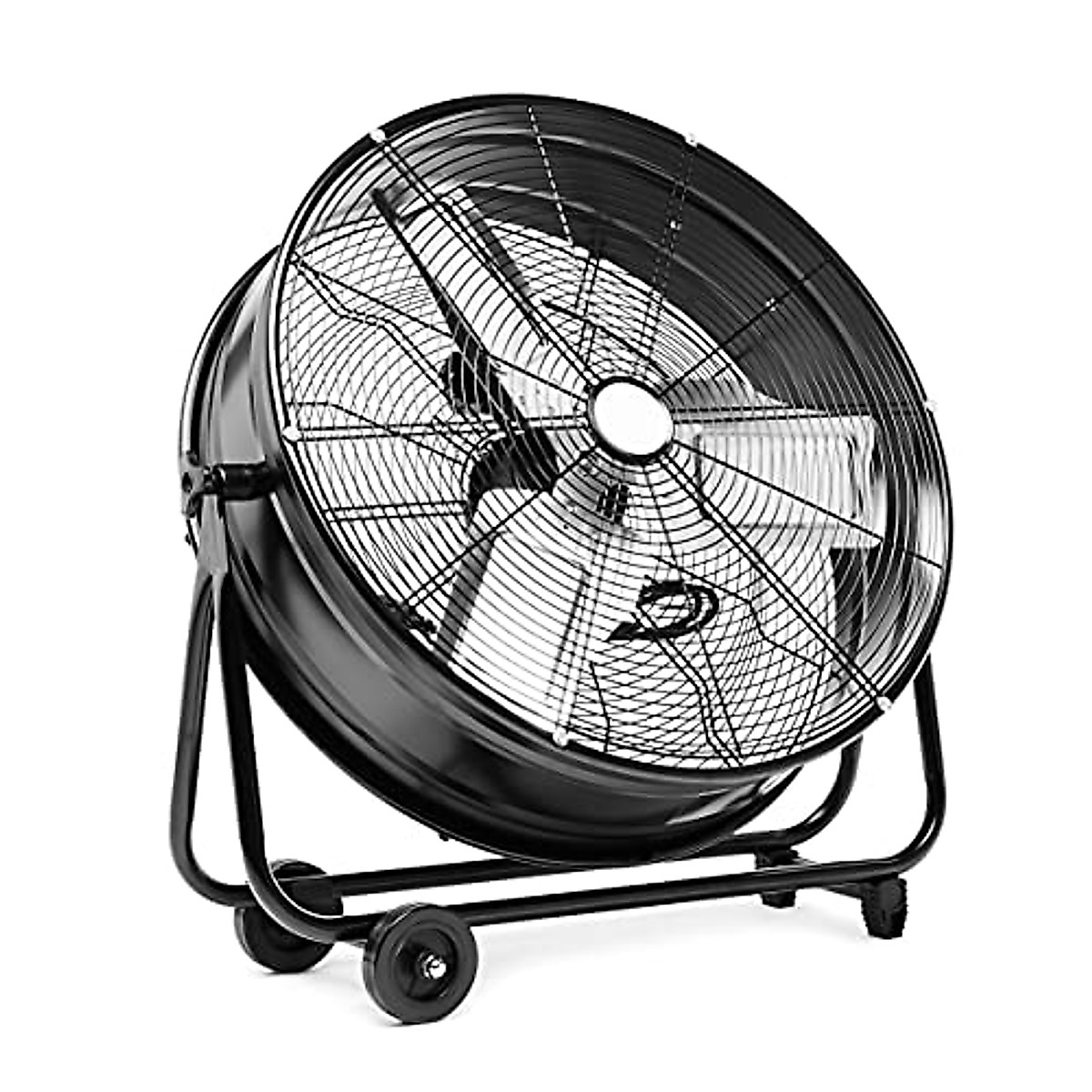 AmazonCommercial, Black 2-Speed Rotating 24-Inch Drum Fan