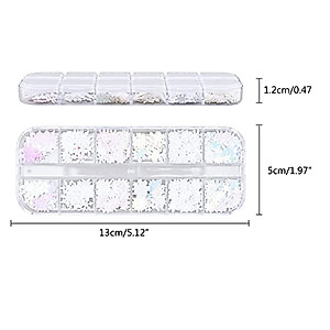 Snowflake Glitter Resin Fillings Flakes Sequins Epoxy Resin Mold Filler for DIY Jewelry Making Nail Art Decor