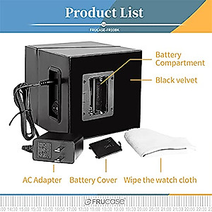 FRUCASE Watch Winder for Automatic Watches Watch Box Automatic Winder Japanese Motor with Battery Option