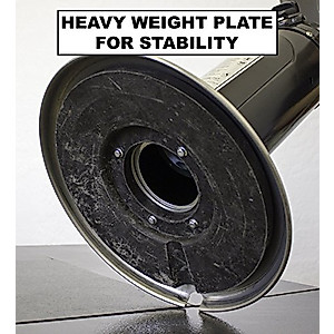 Hiland HLDS032-B Portable Table Top Patio Heater, 11,000 BTU, Use 1lb or 20Lb Propane Tank, Stainless Finish