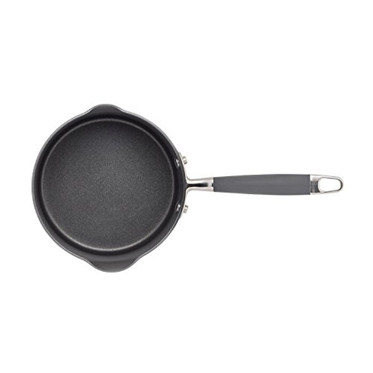 Anolon Advanced Hard Anodized Nonstick Sauce Pan/Saucepan with Straining and Lid, 2 Quart, Graphite