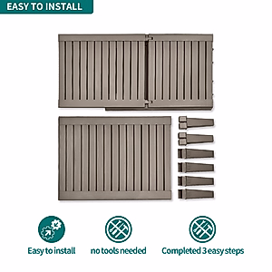 YITAHOME Patio Chaise Lounge Set of 2, Outdoor Chaise Lounge with Cushion & Adjustable Backrest for Backyard, Poolside, Lawn, Waterproof & Easy Assembly (Taupe)