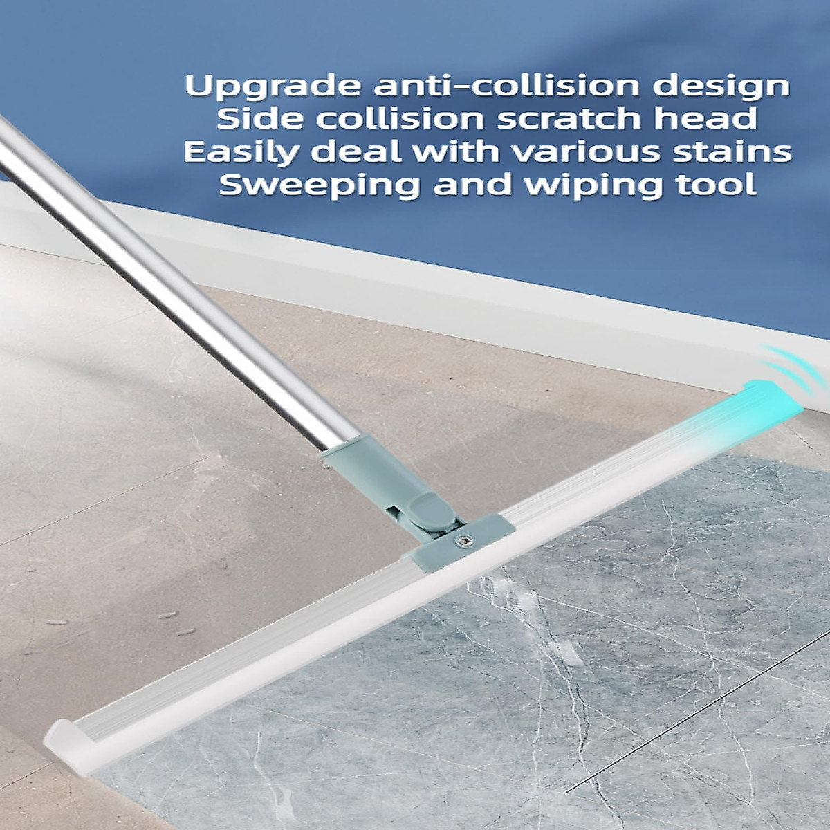 Floor Scraper, Magic Broom, Sweeping Silicone Floor, Cleaning Broom, Bathroom, Toilet, Multi-Function Wiper to Sweep Hair