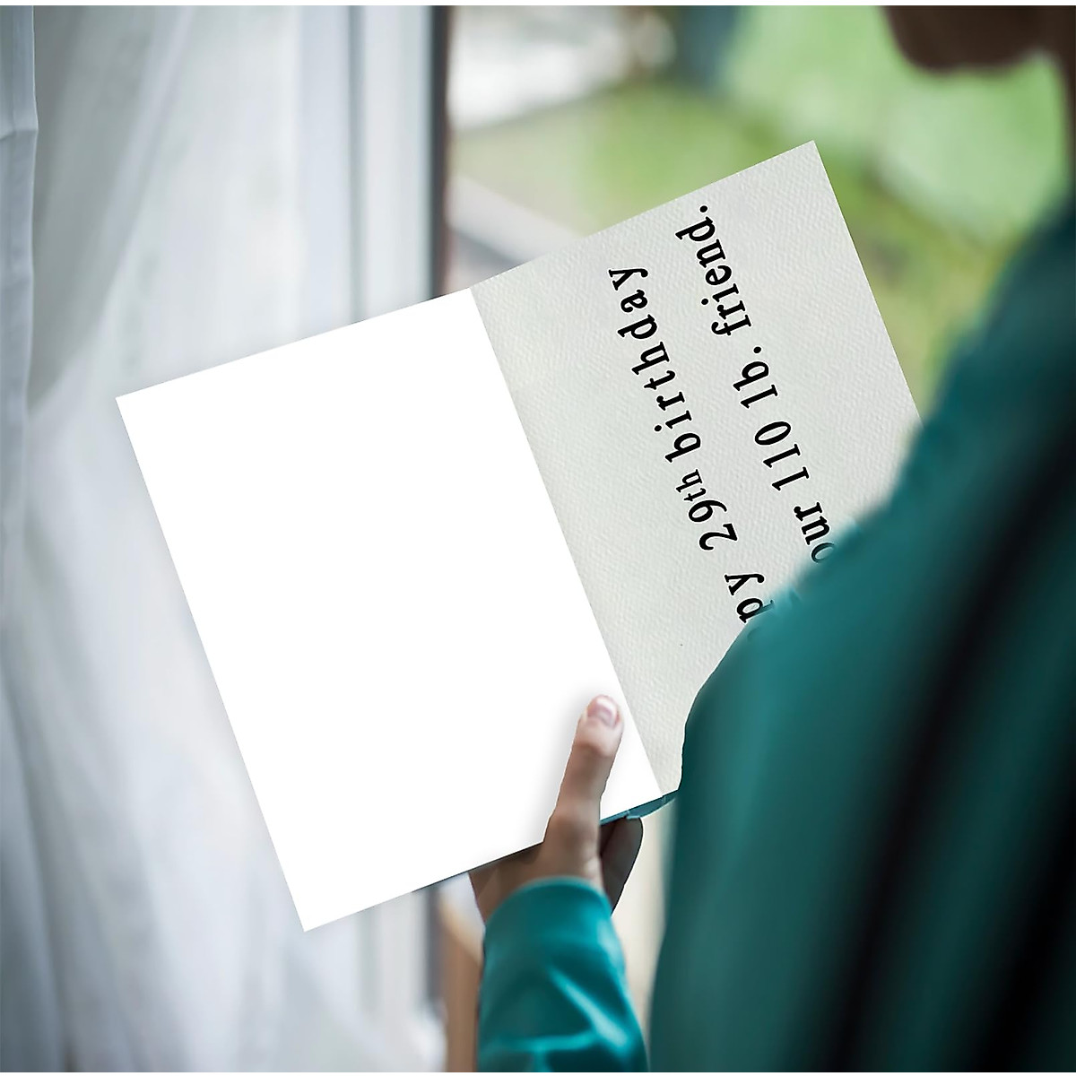 YiKaLus Happy 29th Birthday Card for Friends, Funny 29 Bday Gifts from Best Friends, Happy 29th Birthday From Your 110lb. Friend