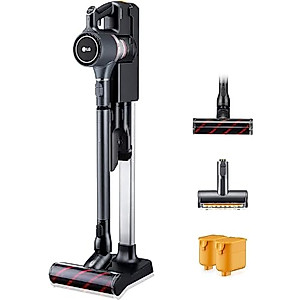 LG CordZero Cordless Stick Vacuum Cleaner, Hard Floor, Carpet, Upholstery, Car, Pet Hair, Powerful Suction, Extra Battery, Up to 80 Min, Lightweight, Handheld, A907GMS