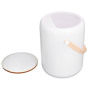 Portable Washing Machine, Small Washer Proof Built in Draining Fence 3L Capacity Healthy Automatic Shutdown Waterproof Cover for Apartment white