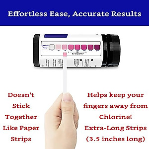 200 Strips - Chlorine Sanitizer Test Strips Food Service 0-500 ppm (Value Pack) - Bleach Test Strips - Chlorine Test Strips for Food Service - Restaurant Supplies - Chlorine Tester