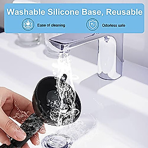 SALEX Magnetic Phone Mount with Suction Cup for Car Dashboard, Windshield. Black Cell Phone Holder in Car. Universal Adjustable, Rotatable Mobile Phone Bracket for Gadgets, Smartphones, Tablets, GPS.