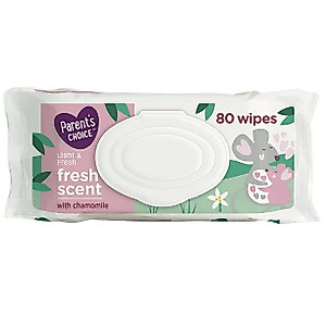 Parent's Choice Light & Fresh Baby Wipes, 3 Flip-Top Packs of 80 (240 Total Wipes)