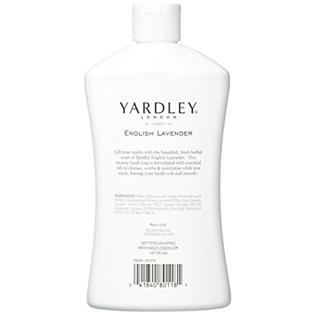 Yardley London English Lavender Liquid Hand Soap Refill, 16 Ounce