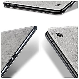 MEOORHE Comfortable Business Leather Tablet Case for Samsung Galaxy A7 Lite A8 A 10.1 Slim and Light Design Folio Adjustable Support Protector Cover(Light Blue,A7 Lite 8.7 2021 T220)