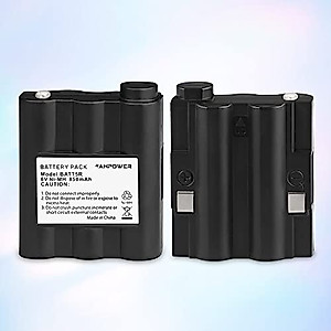 BATT5R Battery, 6V 850mAh NI-MH Rechargeable Battery for Midland Walkie Talkie GXT800, GXT808, GXT850, GXT860, GXT881, GXT895, GXT900, GXT950, GXT991, GXT1000, GXT1030, GXT1050,T290, T295,2 Pack