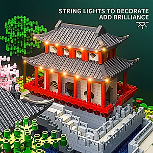 Micro Building Blocks The Classical Gardens of Suzhou Architecture Set Mini Building Blocks Building Bricks Model Kit Micro Blocks Set Building Kit Gift for Age 14+ Kids Teens and Adults