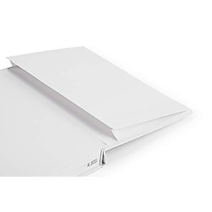Minimalism Art, Premium Hard Cover Notebook Journal, Classic 5" x 8.3", 122 Numbered Pages, Gusseted Pocket, Ribbon Bookmark, Extra Thick Ink-Proof Paper 120gsm, San Francisco (Ruled, Green)