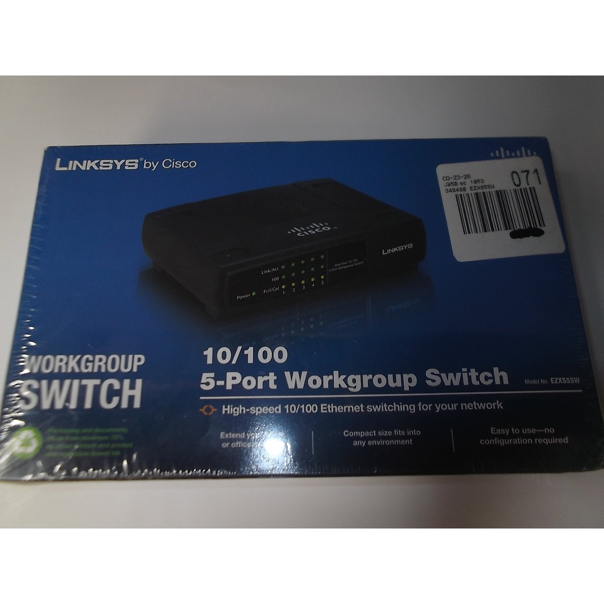 Cisco-Linksys EZXS55W EtherFast 10/100 5-Port Workgroup Switch