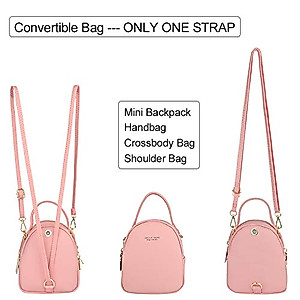 Backpack Purse for Women, Aeeque Leather Ladies Shoulder Bag Crossbody Phone Bags Handbags Girls Black Mini Backpacks Clutch Wallet for Samsung Galaxy J3 J7 S9 S8 Plus Note 9 8 iPhone XR 8 7 6S Huawei