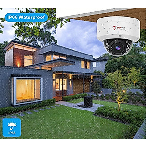 Anpviz 8 Channel IP PoE Security Camera System with Human Vehicle Detection, 8CH 4K NVR with 2TB HDD, 8pcs IK10 Vandalproof 6MP Dome PoE Cameras with Audio, IR Night Vision, NDAA Compliant (U Series)