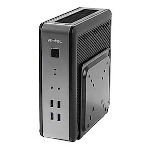 Antec ISK110 VESA-U3 Mini-ITX with USB 3.0/2.0, 2 x 2.5 Drive Bays and VESA Mount, Mini-ITX Compatible