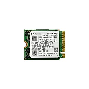 BC711 512GB NVMe PCIe M.2 2230 Solid State Drive - OEM Packaging for Surface laotop，for Steam Deck，for Dell laotop