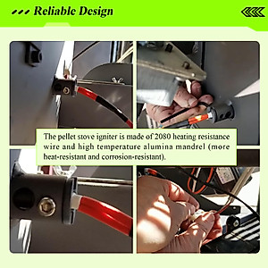 Pellet Stove Igniter Compatible with All Models of Comfortbilt/Castle Pellet Stoves, Fits ComfortBilt HP22, HP22I, HP22N,HP21,HP50,HP50GC,HP61 Pellet Stoves & Castle 720307/ComfortBilt igniter1 IG-1
