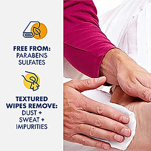 Arm and Hammer Foot Wipes, Cleansing & Refreshing Quick-Dry Wipes, Odor Remover Textured Foot Wipes, Smelly Feet to Fresh Feet Foot Wipe, Feet Wipes Dry Skin, 1 pouch (30 wipes)