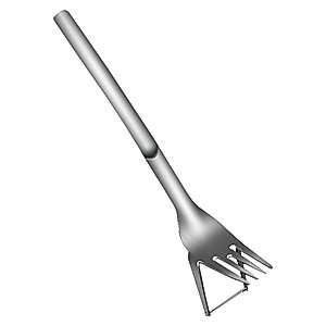 UPKOCH Vegetable Slicer Household Gadgets Stainless Steel Watermelon Slicer Fork: Watermelon Cutter Fruit Cutting Fork Vegetable Corer Cuber Carving Tool for Melon Home Tools Veggie Slicer