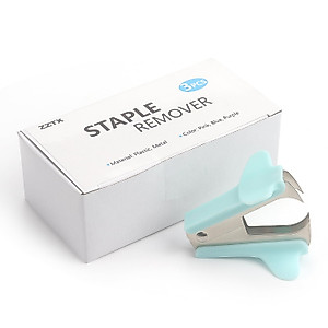 ZZTX 3 PCS Staple Remover Staple Puller Removal Tool for School Office Home 3 Pack (Pink, Blue, Purple)