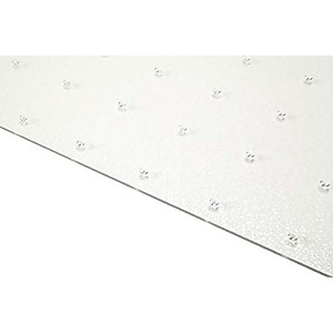 HON Basyx Commercial-Grade Polycarbonate Chair Mat with Lip for Low Pile Carpet, 36" x 47", Clear