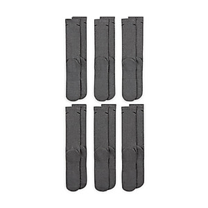 Nike Everyday Plus Cushion Crew Training Socks (6 Pair) nkSX6897 065 Large Dark Grey Heather/Black