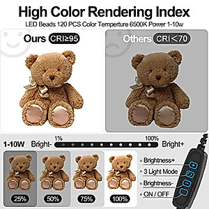 EMART Light Box Photography, 12"x12" Product Photo Studio Lightbox with 120 LED Lights, 6 Color Backdrops, 4 Reflection Boards, 1 Diffuser Cloth and 1 Phone Tripod Holder