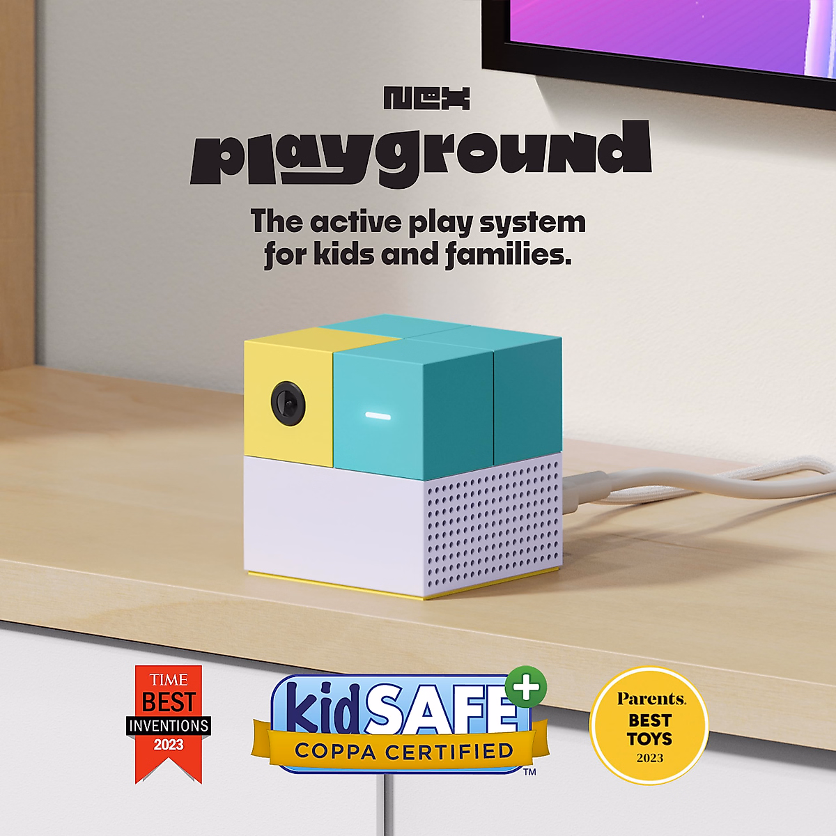 Nex Playground - The Active Play System for Kids & Families where Indoor Physical Activity Meets Interactive Family Fun and Is Great for Gaming Nights, Parties and Playdates