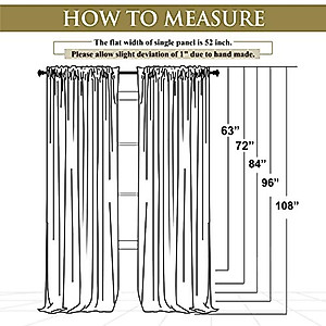 StangH Nursery Sunlight Blush Velvet Curtains - Elegant Interior Decoration Large Window Blackout Velvet Drapes for Living Room, 52 x 96 Inches Long, Blush Beige, 2 Pcs