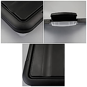 Obstnny 14 Quart Clear Storage Box, Plastic Bins for Storage with Lids, 2 Packs