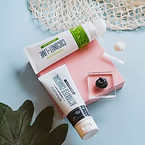 Schmidt's toothpaste With Vitamins and Botanical Extracts, Coconut + Lime, Helps Whiten Teeth, Fluoride Free 4.7 oz 6 Count