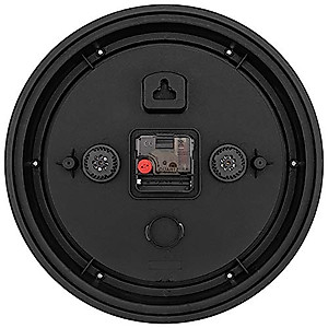 Foxtop Indoor Outdoor Waterproof Wall Clock with Thermometer and Hygrometer Combo,12 Inch Retro Silent Battery Operated Round Clock for Patio Home