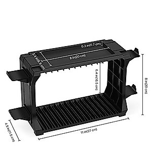 TNP Games Storage Tower (Up to 15 CD Disc) For PS5 Game Disk Rack and Controller Stand Holder For Xbox Series X/Nintendo Switch/PS4 Controller Stand Holder Can hold up to 4 controller