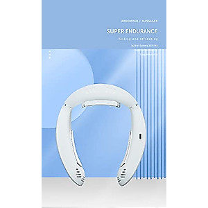 2022 upgraded cooling heating three-sided large-area Portable Air Conditioner Neck Fan heatstroke prevention camping holiday hanging It can also be used on vacation to cool the face, white