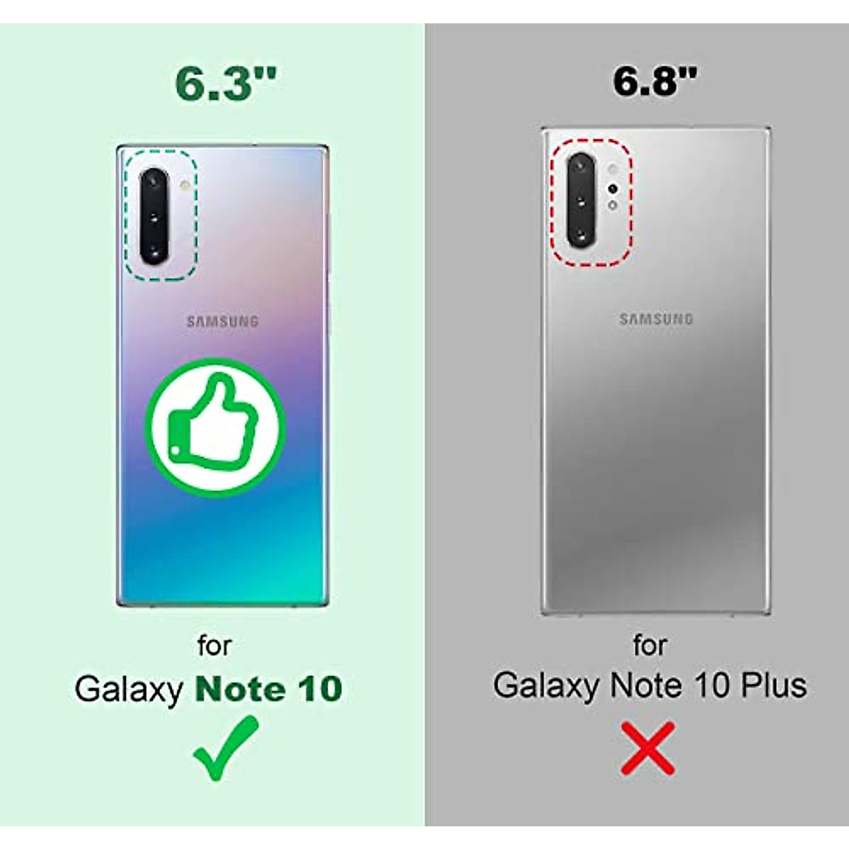 Shields Up for Galaxy Note 10 Case, Samsung Note 10 Case, Minimalist Wallet Case with Card Holder [3 Cards] & Ring Stand, [Drop Protection] Slim Protective Cover for Samsung Galaxy Note 10 - Clear