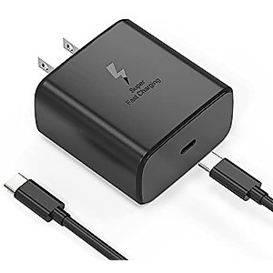 2024 New 45W Samsung Charger Type C Super Fast Charging USB C Android Charger for Samsung Galaxy S24 Ultra/S24/S24+/S23 Ultra/S23/S23+/S22 Ultra/S22+/S22, Galaxy Tab, PPS Charger & 6ft C Cable