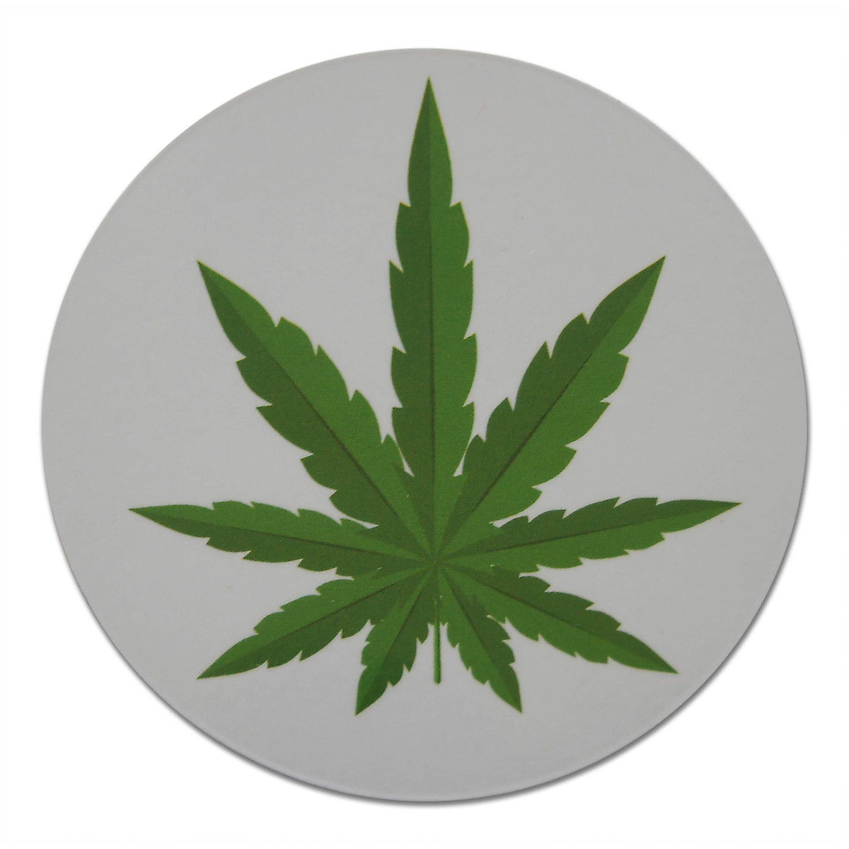 Novel Merk Marijuana Leaf Refrigerator Magnets – Vinyl 3” Round Flat Magnets for Fridge, Lockers, Home Kitchen and Weed Decor – Self Adhesive to Metal Surfaces (12 Pack)