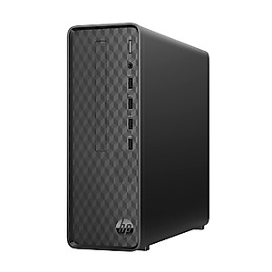 HP Newest Slim Desktop, Intel Celeron J4025, 16GB RAM, 1TB PCIe SSD + 1TB HDD, HDMI, RJ-45, Wi-Fi, Bluetooth, Wired Keyboard & Mouse, Windows 11 Home, Black