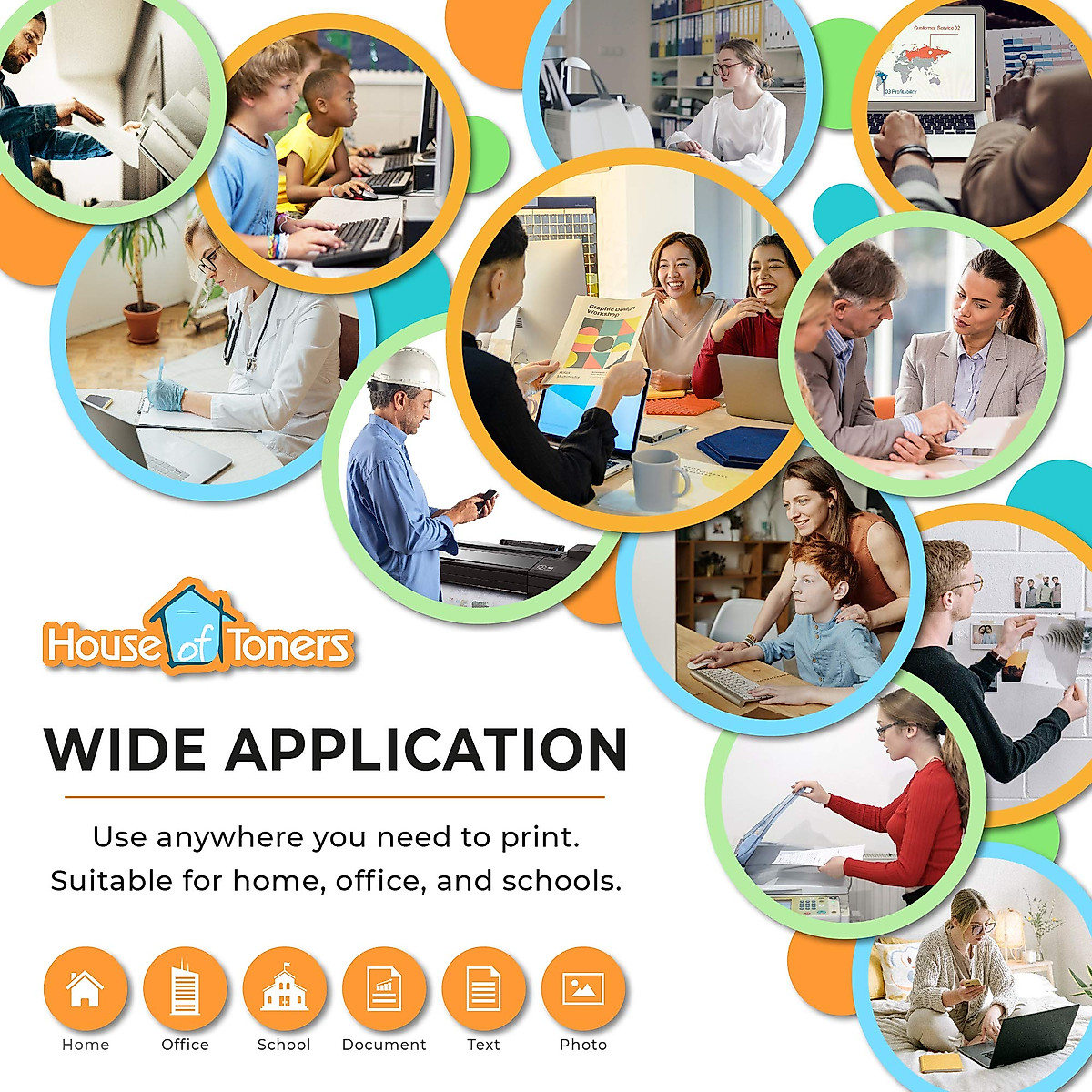 Houseoftoners Remanufactured HP 62XL Ink Cartridges High Yield Replacement for HP 62XL Envy 5540 5640 5660 7644 7645 OfficeJet 5740 5742 8040 8045 (Black, 1-Pack)