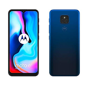 Motorola Moto E7 Plus Dual-SIM 64GB ROM + 4GB RAM (GSM Only | No CDMA) Factory Unlocked 4G/LTE Smartphone (Blue) - International Version
