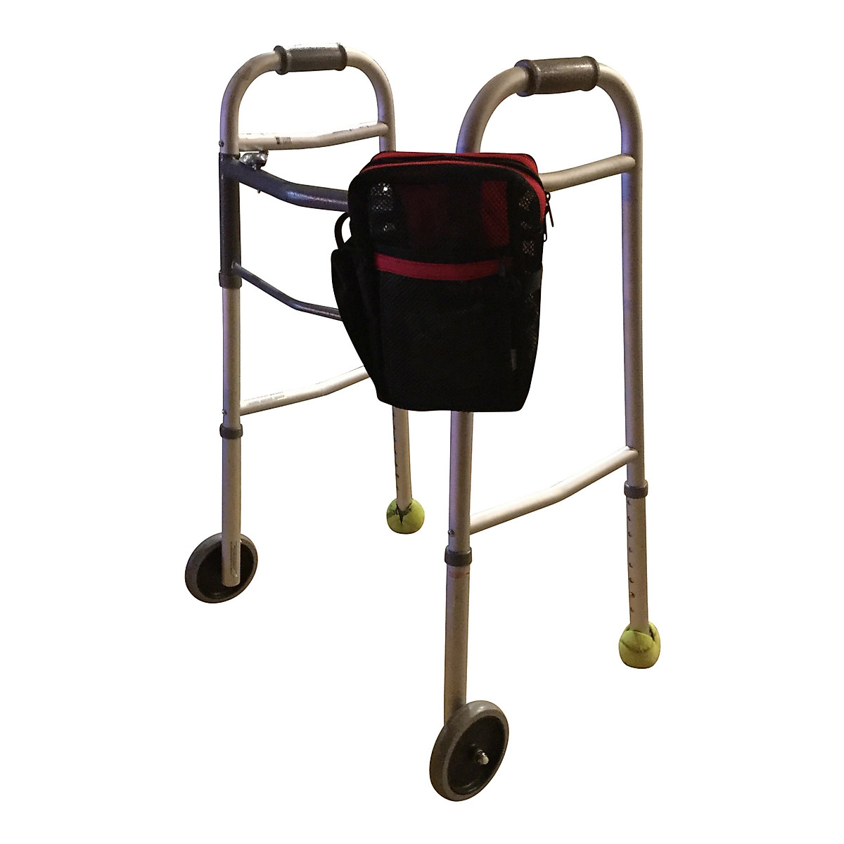 Cane Buddy - Secure Pouch for Cane, Walker, Crutches and Wheel Chairs (Red)