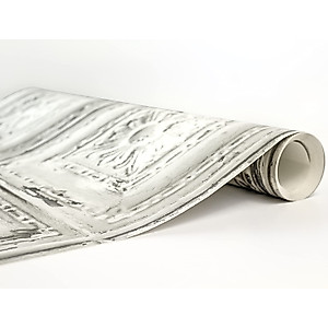 NextWall Distressed Faux Tin Tile Peel and Stick Wallpaper