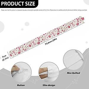 Luarisgur 2Pcs Stethoscope Cover Sleeve Nurse Stethoscope Accessories Pink Love Stethoscope Covers for Nurses Doctors Stretchy Stethoscope Cover Scrunchie Protective Cover