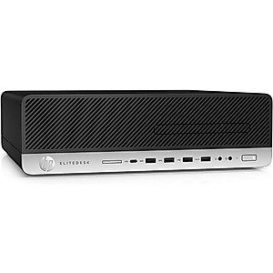 HP EliteDesk 800 G4 SFF Business Desktop PC, Intel Core i5-8500 3.0Ghz up to 4.1GHz, 16GB DDR4 RAM, 512 GB SSD, DVD, Bluetooth, Windows 10 Pro (Renewed), Black